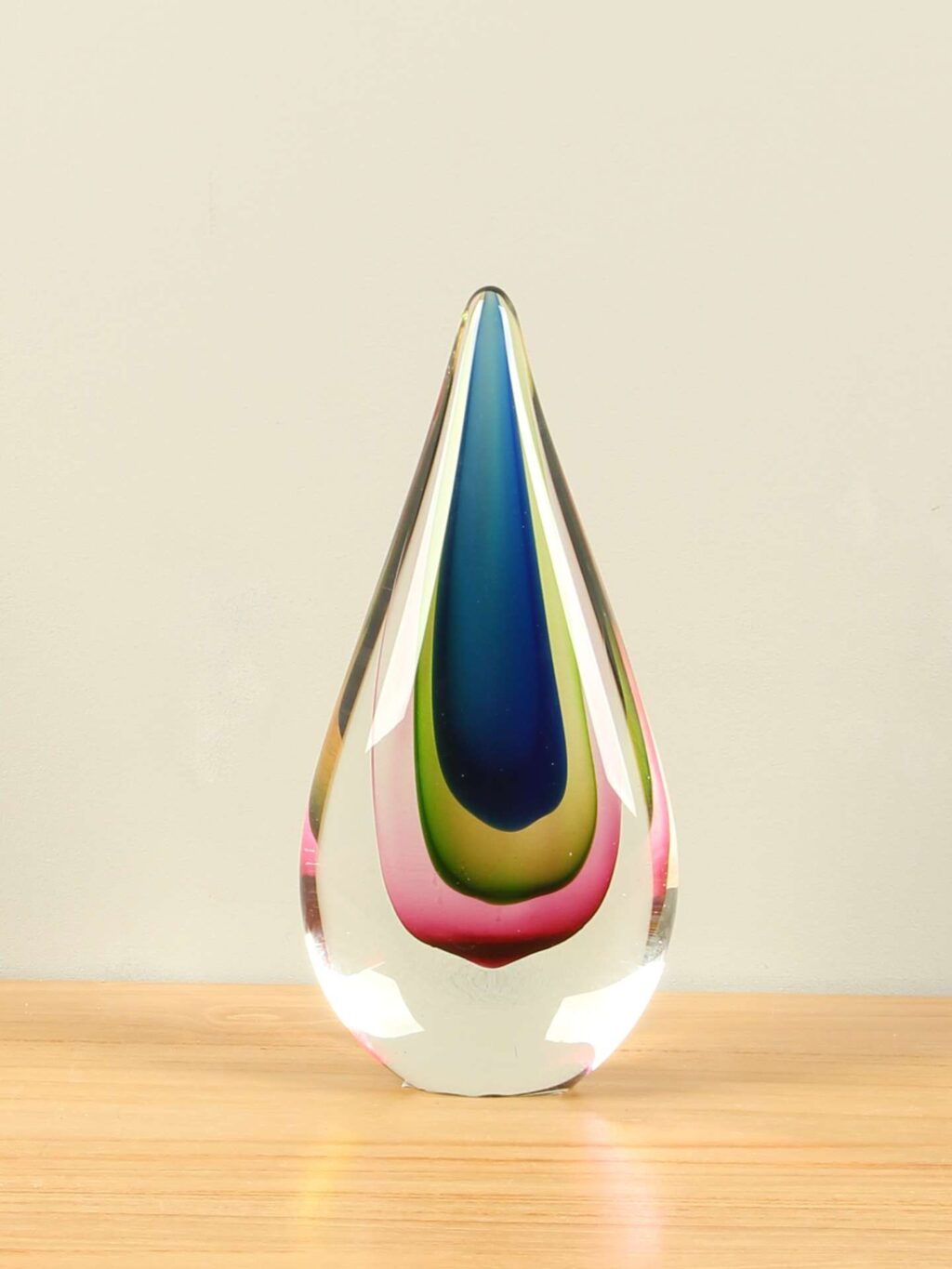 Druppel - Multicolor - Glas - Druppel blauw/groen/roze, 26 cm - 26x10x5 ...